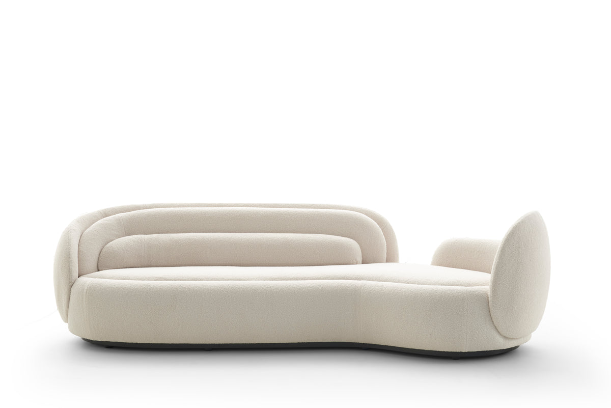 PEONIA SOFA 114" - WHITE ACACIA 01 FABRIC – PIANCA USA